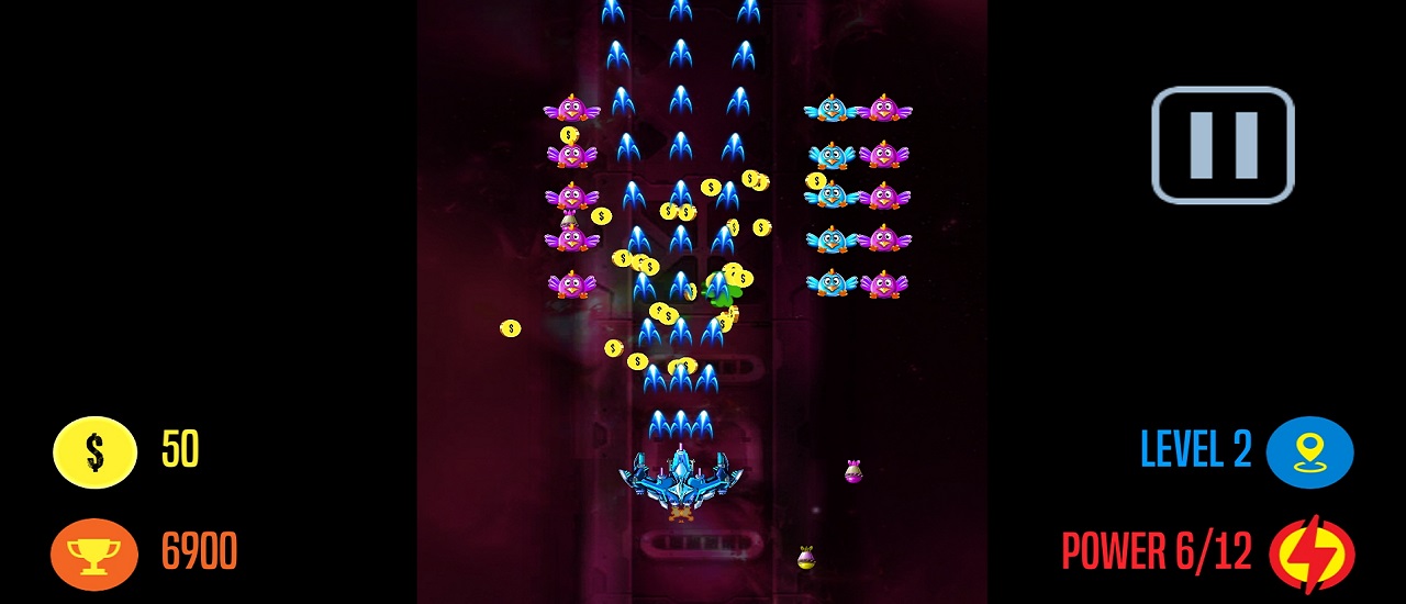 Space Attack Chicken Invaders - Spaceinvaders.online 🕹️